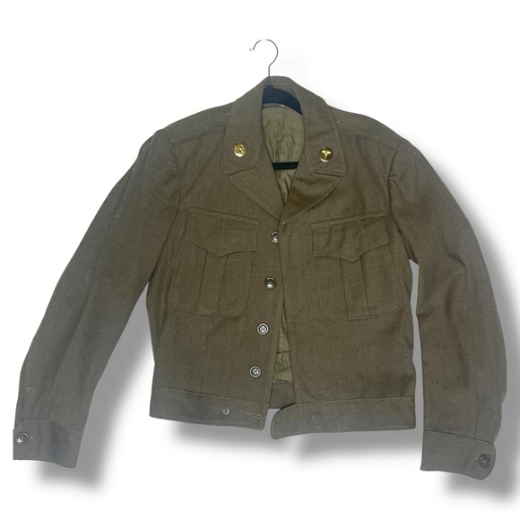 Jackets & Coats | Vintage 1949 Us Army National Guard Ike Jacket Olive ...